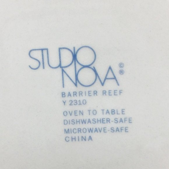 Studio Nova | Dining | Studio Nova Barrier Reef 2 Cup 2 Saucer Set Y23 Multi Fish Oven To Table ...